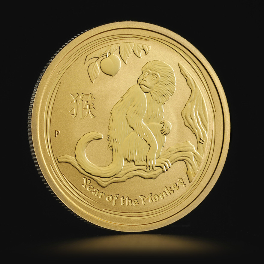 1 oz Australian Lunar Year of the Monkey 2016 gold coin - Tavex ...