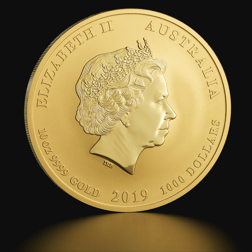 10 oz Australian Lunar 2019 Gold Coins - Tavex - Valuutta, Kulta, Hopea