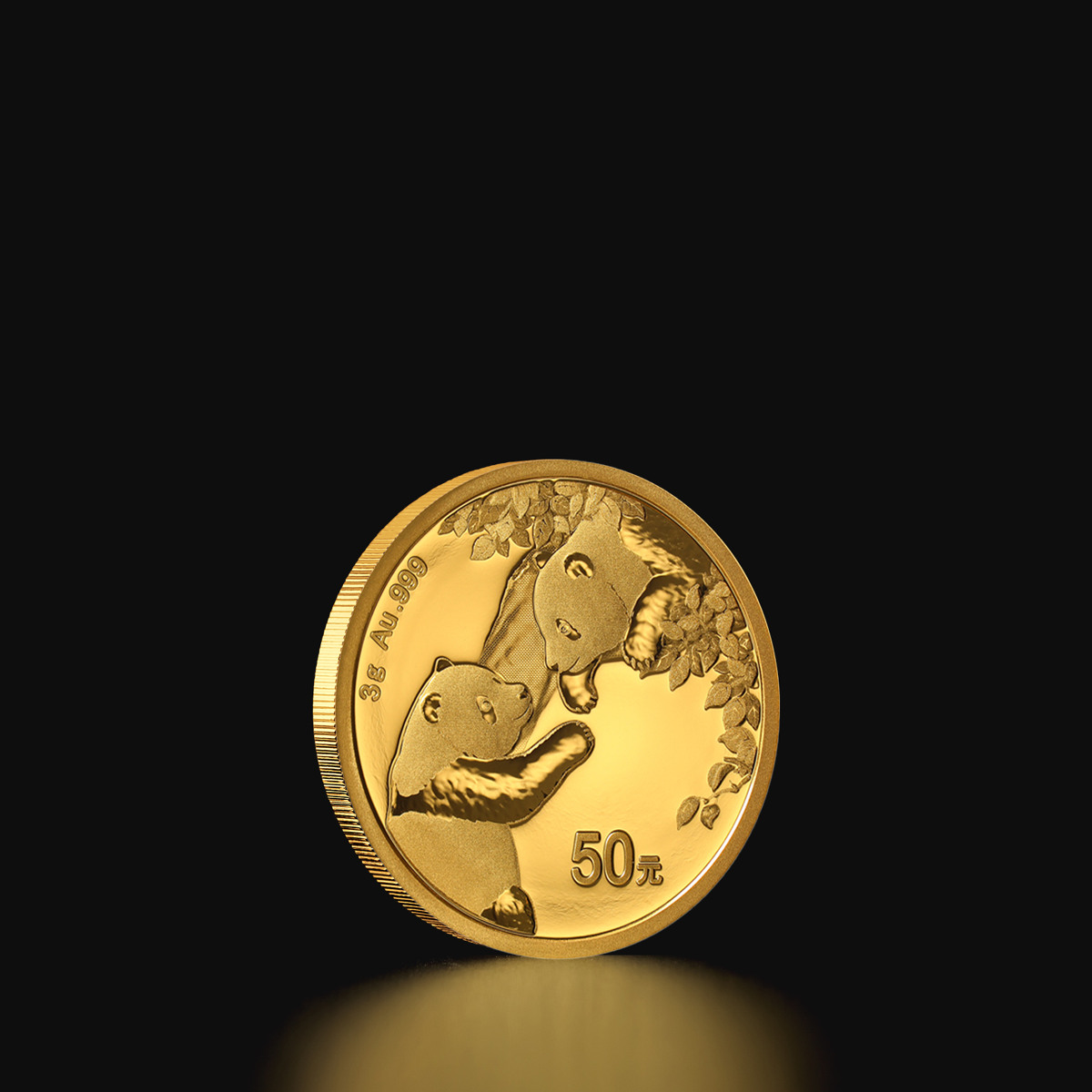 3 g Chinese Panda 2023 gold coin - Tavex - Valuutta, Kulta, Hopea